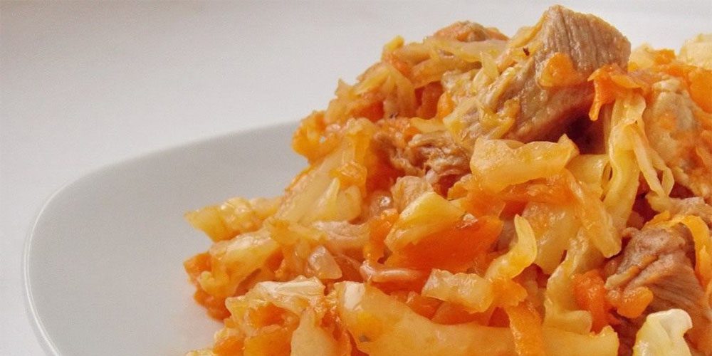 Χοιρινό με λάχανο στη κατσαρόλα - inFOOD